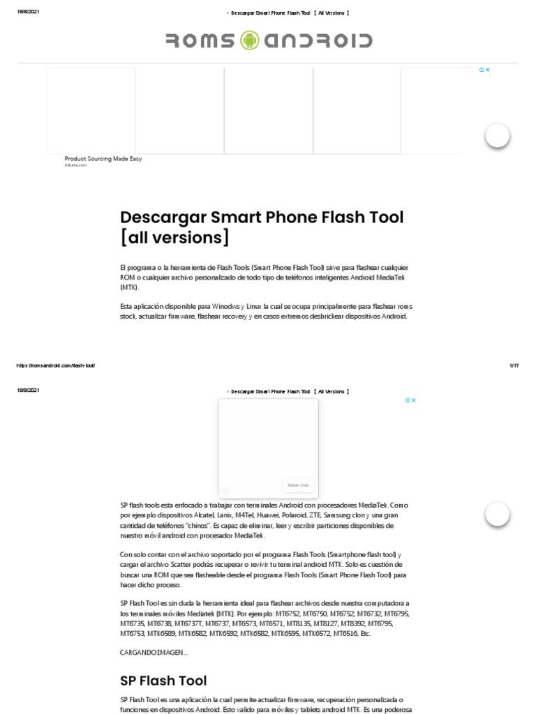 Descargar Smart Phone Flash Tool 【 All Versions 】 | PDF | Android ...
