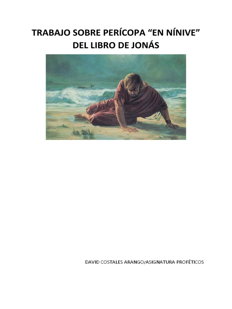 Trabajo Jonas | PDF | Jonás