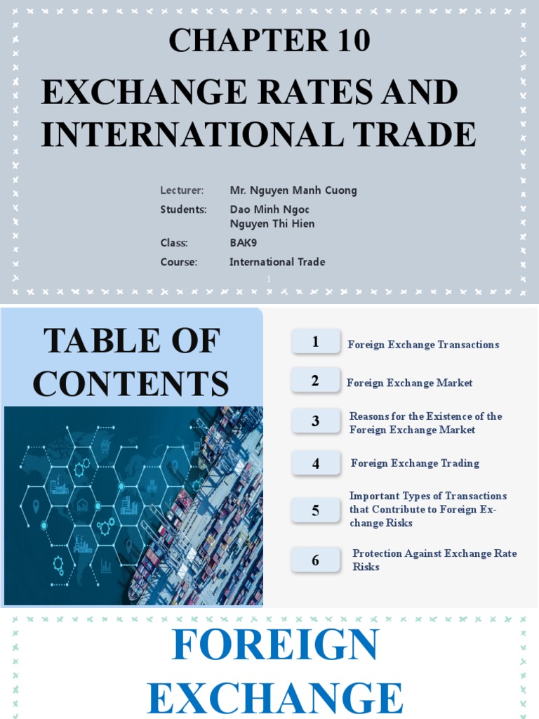 Exchange Rates and International Trade | PDF | Exchange Rate | Foreign ...