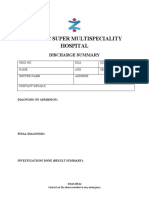 Extra Duty Form for Life Care Hospital | PDF