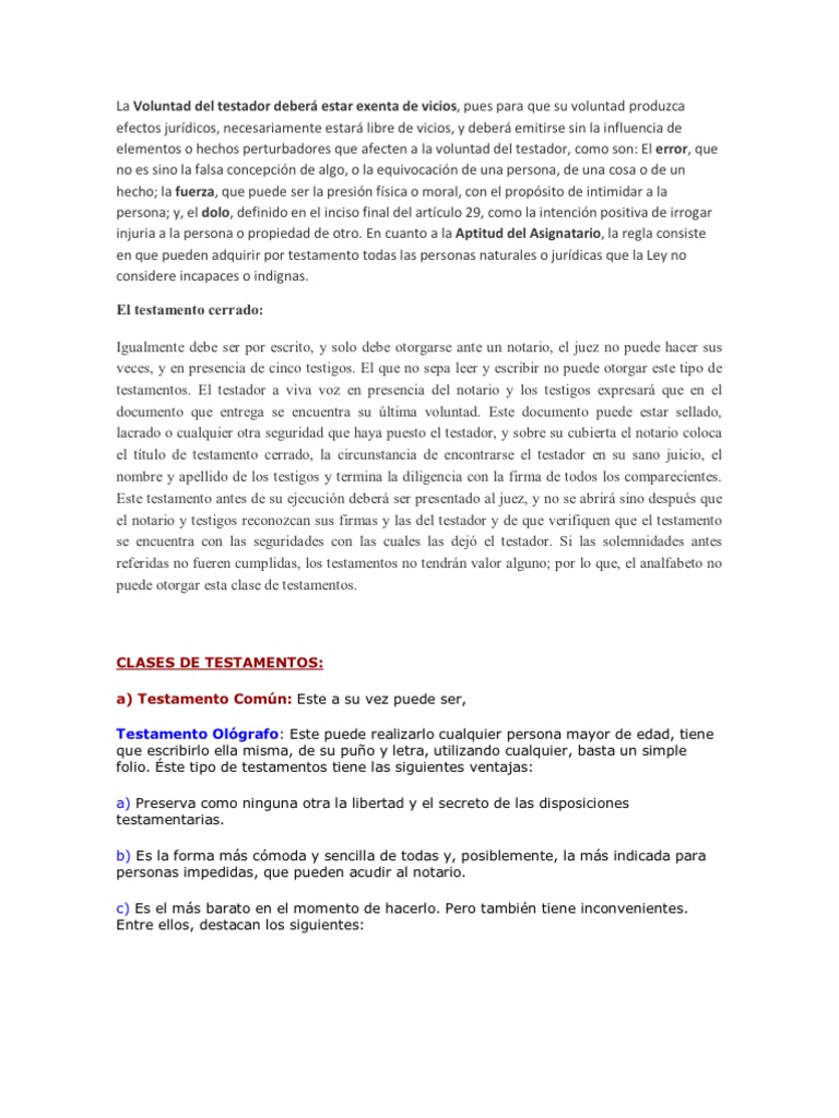 Test Amen To | PDF | Voluntad y testamento | Herencia