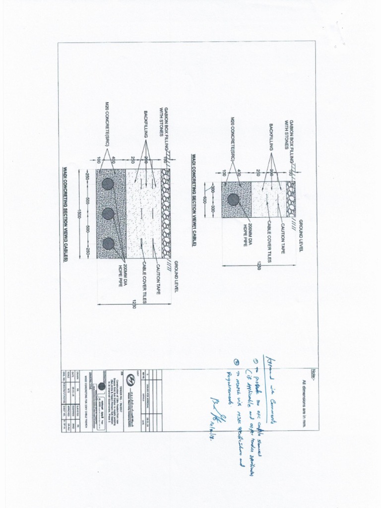 Wadi Protection For Pole Cable | PDF