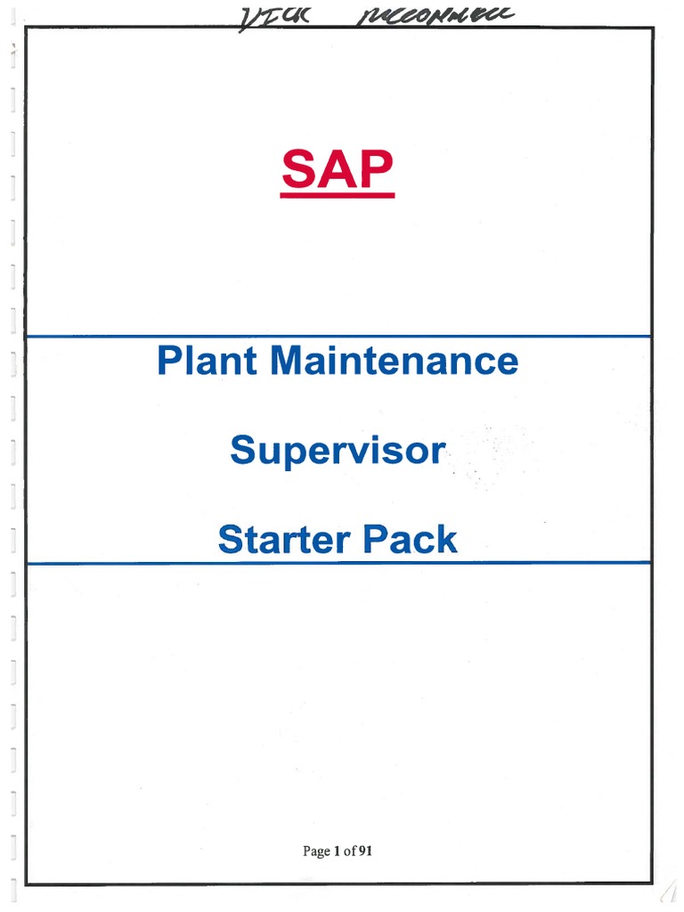 SAP Starters' Guide | PDF