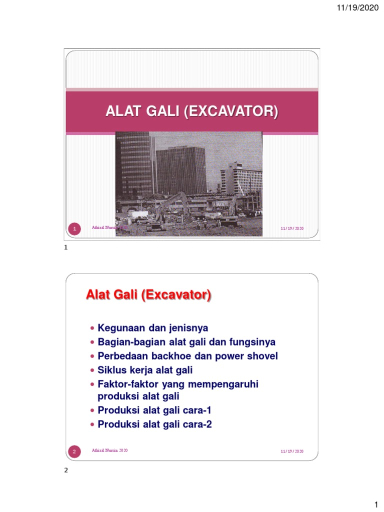 Panduan Lengkap Alat Gali | PDF