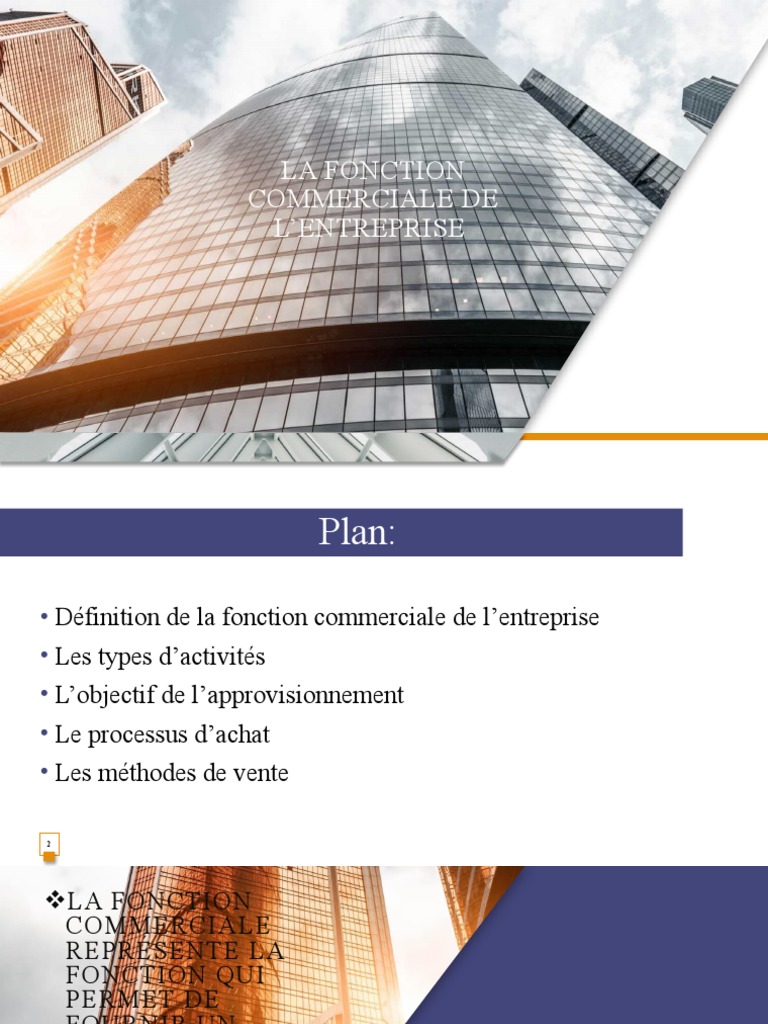 La Fonction Commerciale de L'entreprise | PDF
