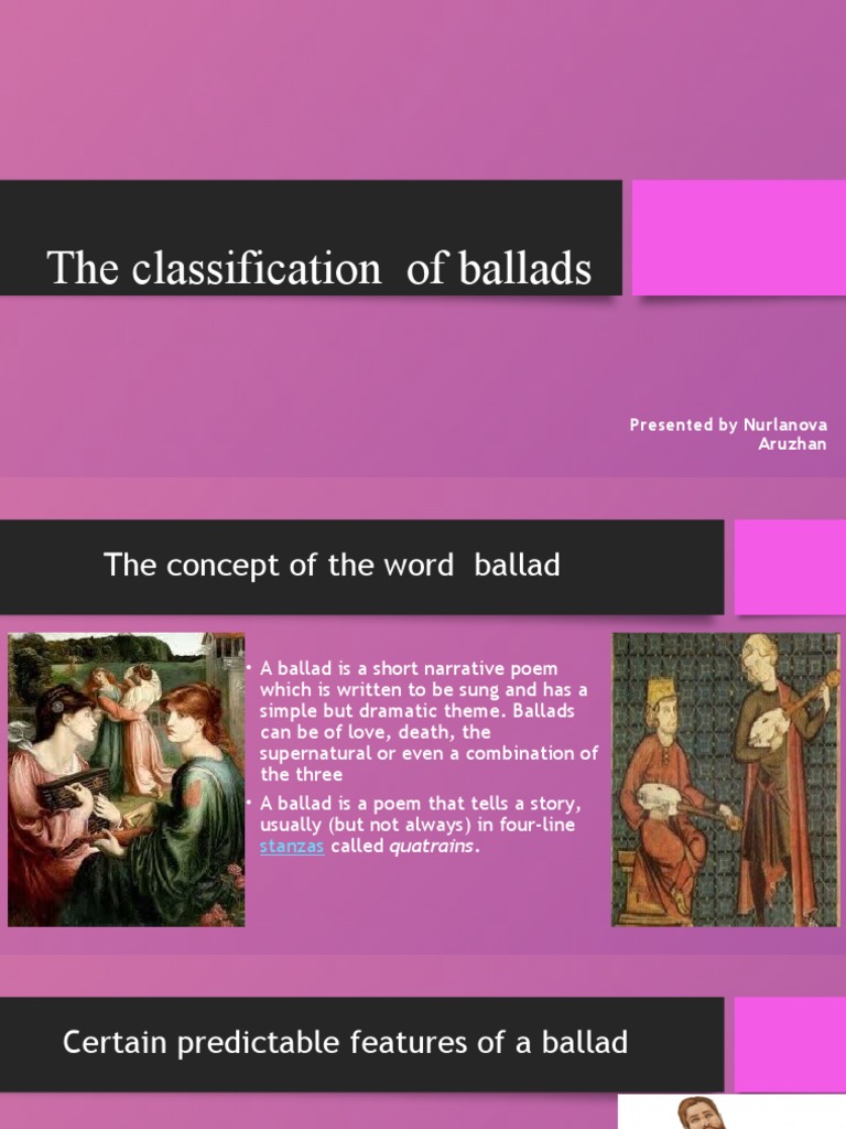 The Classification of Ballads | PDF | Ballad | Robin Hood
