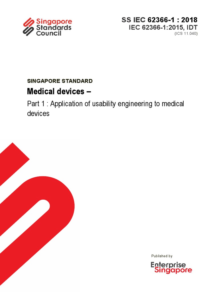SS IEC 62366-1-2018 Preview | PDF | Usability | International ...