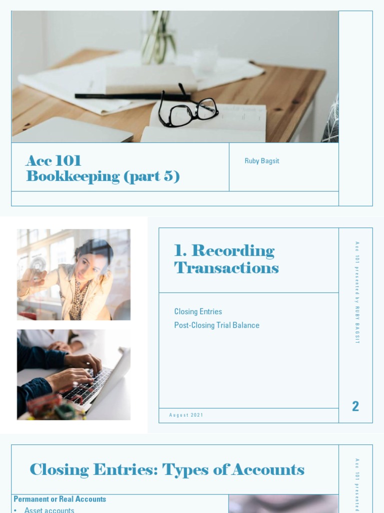 Acc 101 Bookkeeping (Part 5) : Ruby Bagsit | PDF | Debits And Credits ...