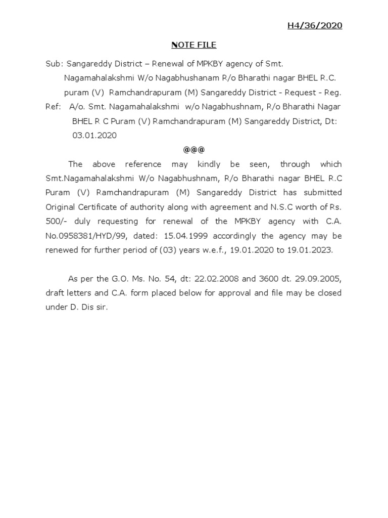 Reneweal Nagamahalakshmi | PDF | Government