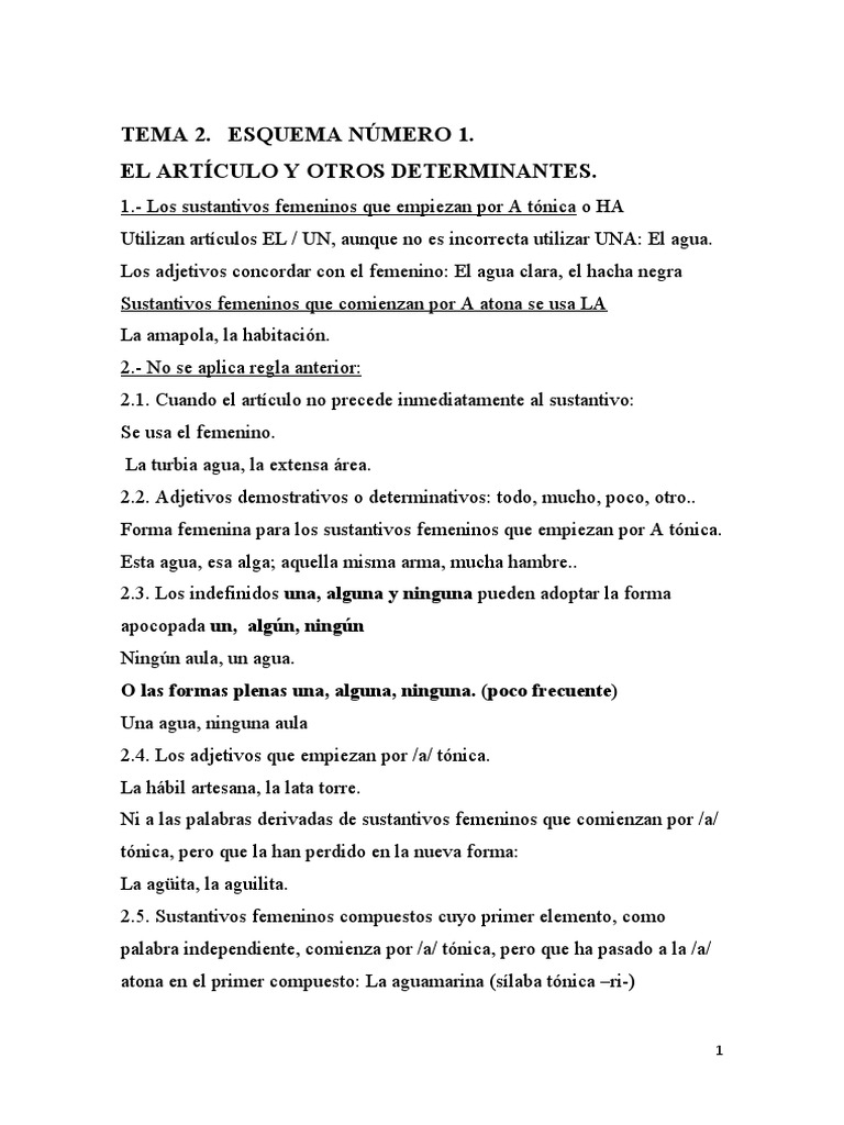 Uso de Artículos y Género en Español | PDF | Género gramatical | Verbo