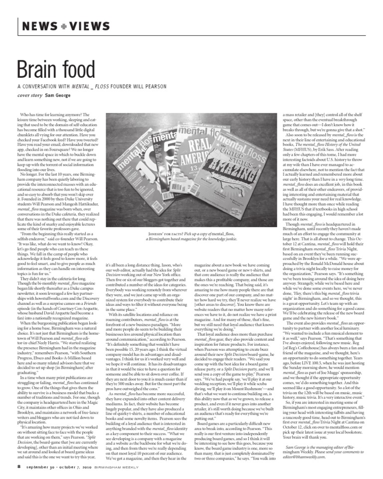 Brain Food Pdf