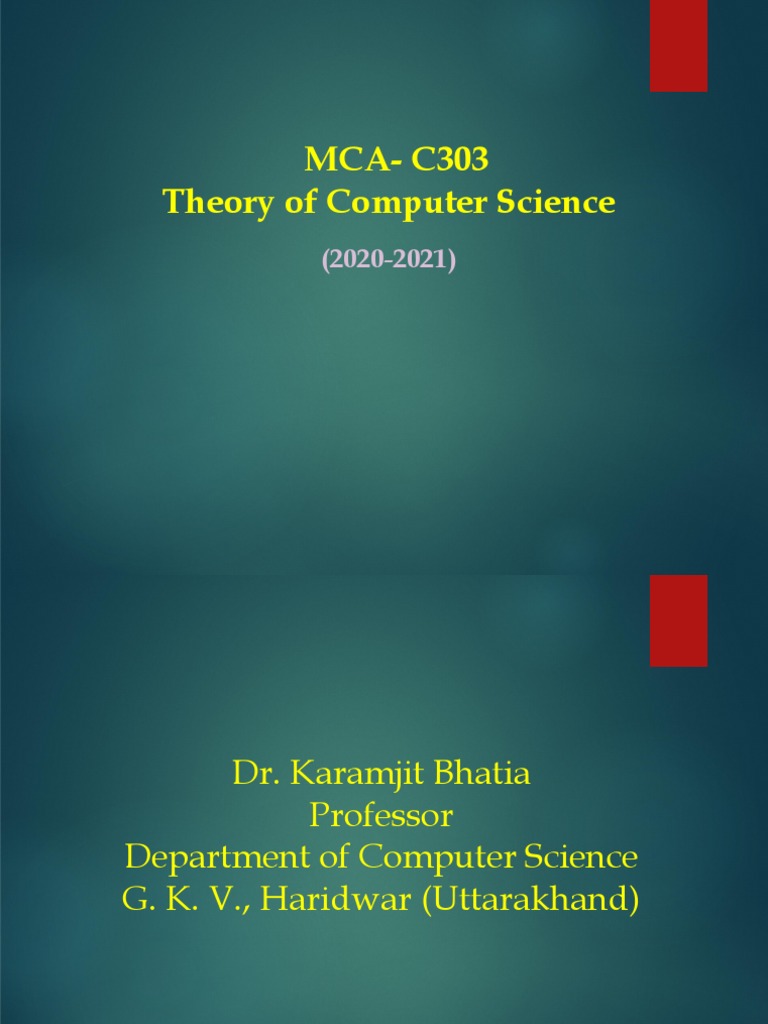 Mca C303 Theory Of Computer Science Pdf String Computer Science Regular Expression