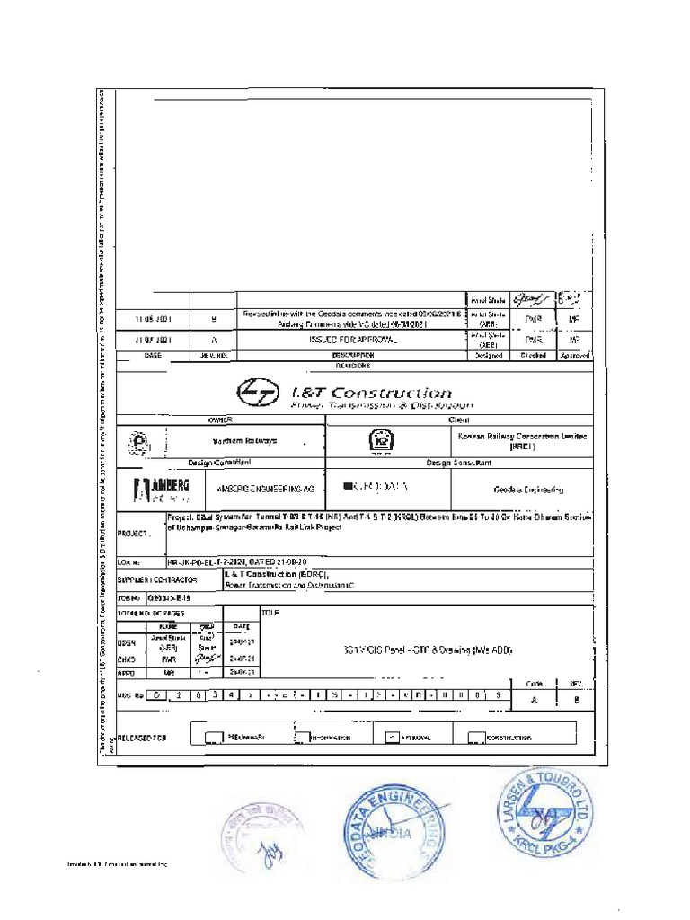 33KV GIS PKG-4 - Compressed | PDF