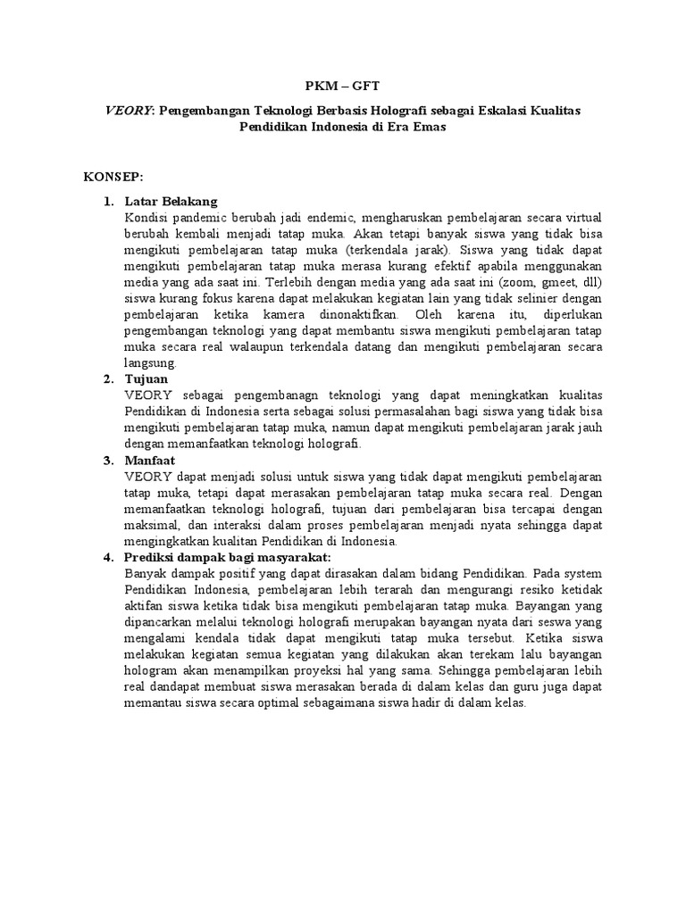 Lolos PKM GFT | PDF