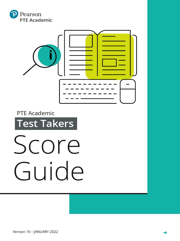 PTE Academic Score Guide For Test Takers - Jan 2022 V2 PDF | PDF