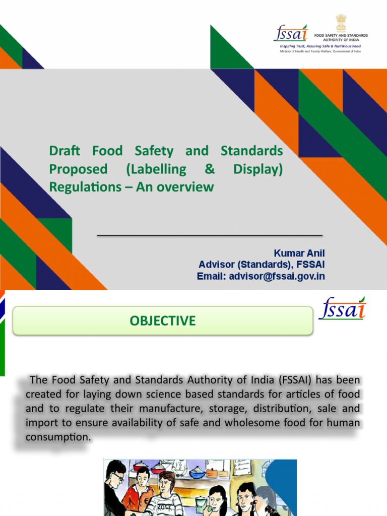 FSSAI Labelling Regulations Overview | PDF | Nutrition Facts Label | Foods