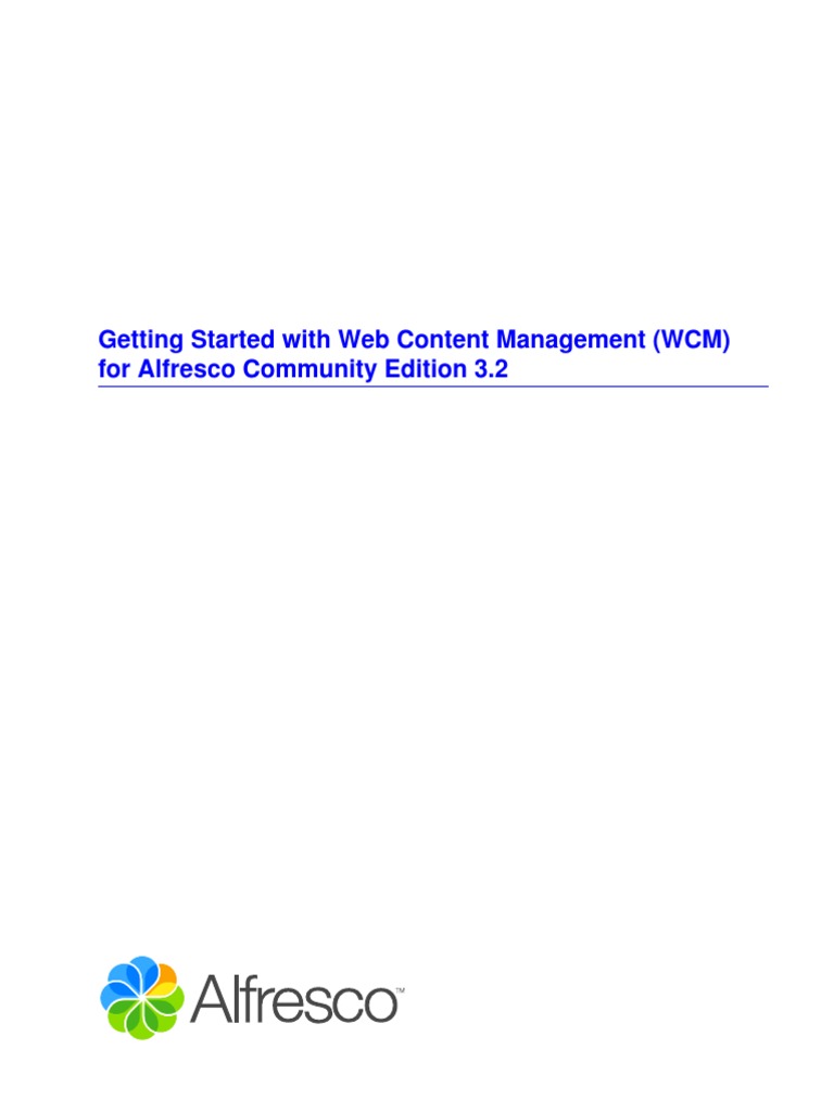 Getting Started With WCM For Alfresco Community Edition 3 2 | PDF ...