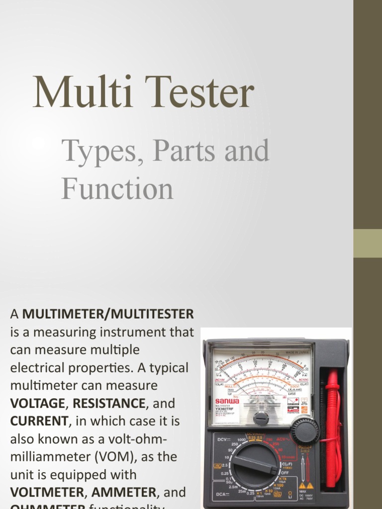 Multi Tester | PDF | Measuring Instrument | Tools