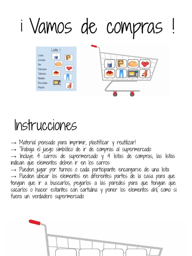 ¡Vamos de Compras! | PDF