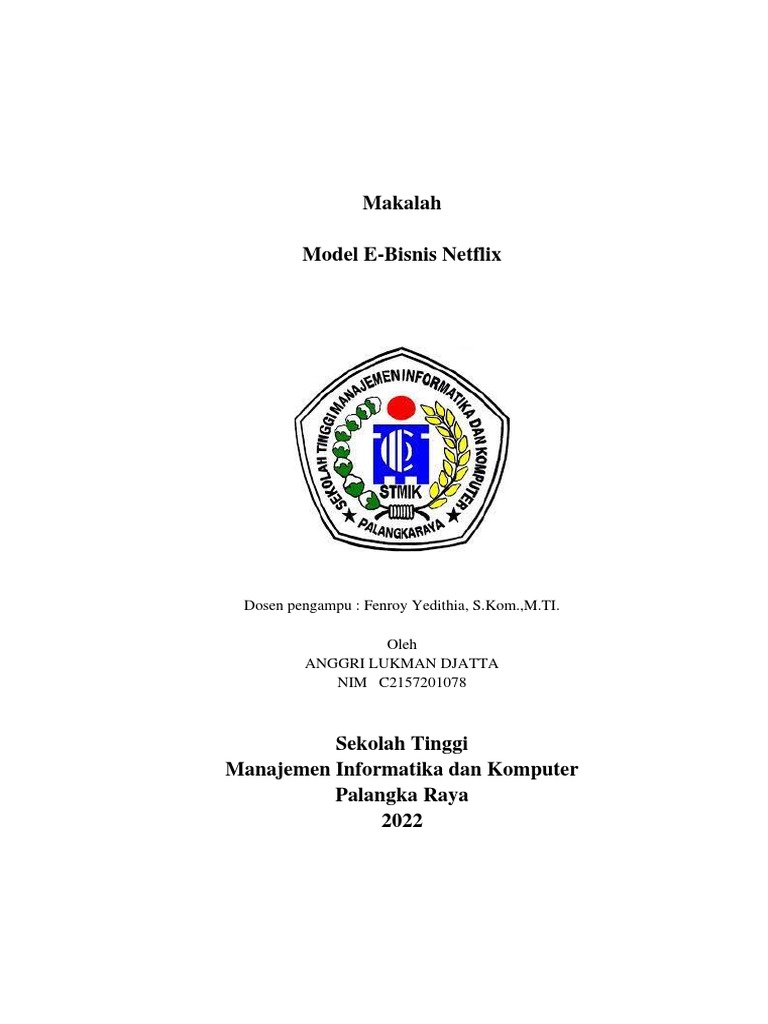 Model E-Bisnis Netflix | PDF