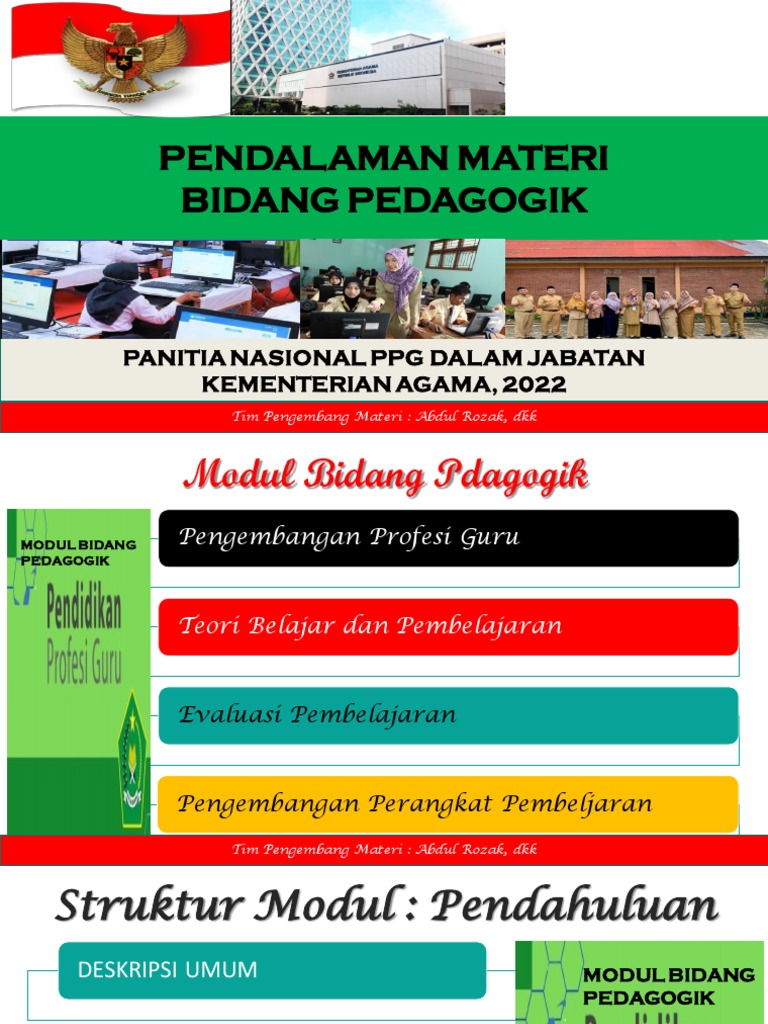 Presentasi Modul Pedagogik Program PPG-2022 | PDF