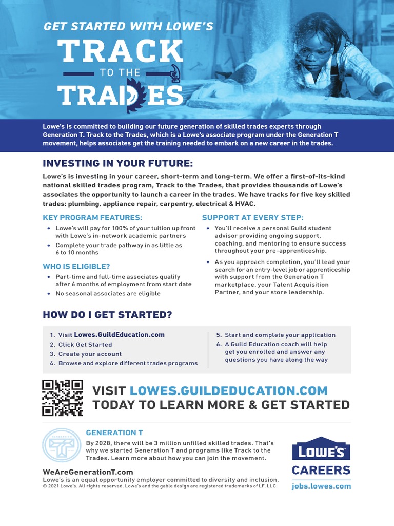 Lowe's Trade School Enrollment Guide | PDF | Career & Growth | Business