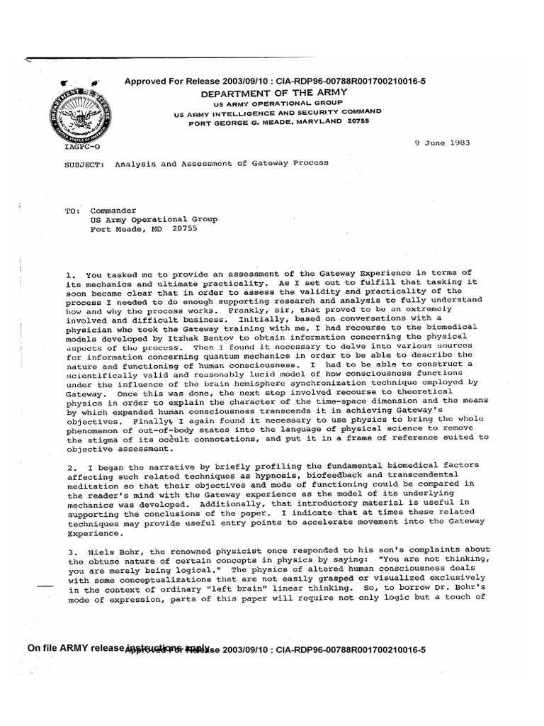 Analysing and Assessment of Gateway Process - Cia Document | PDF