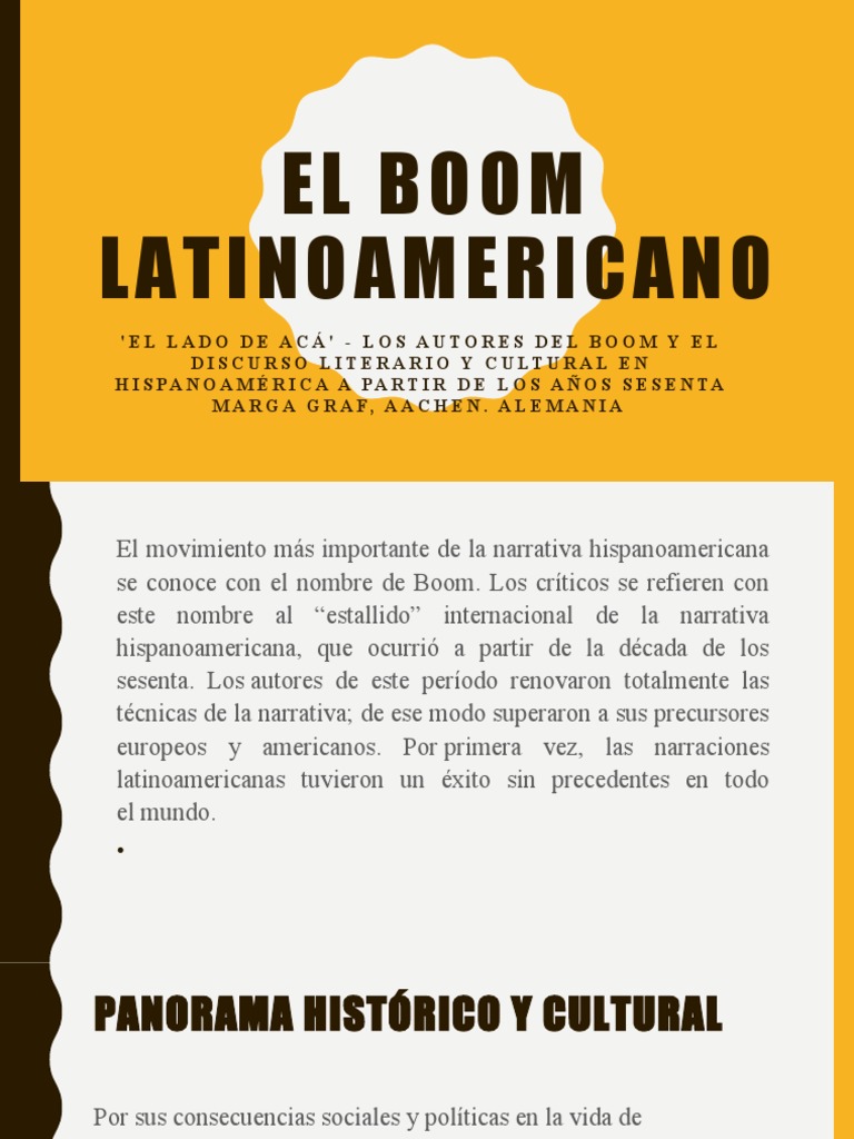 El Boom Latinoamericano | PDF | America latina