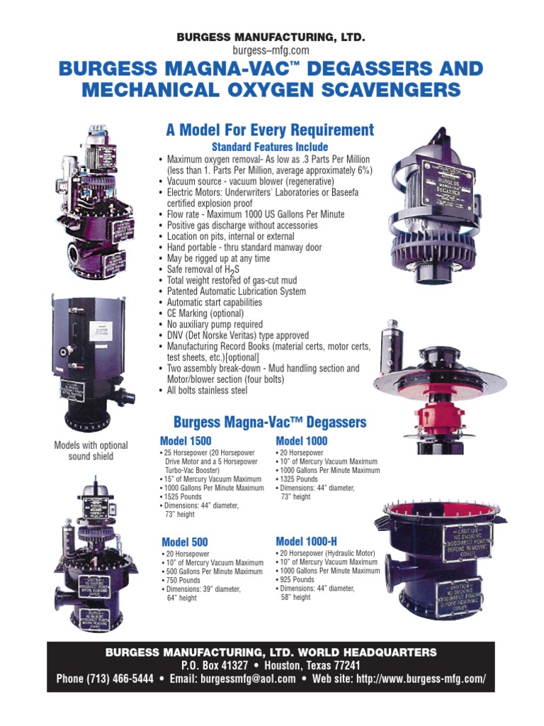 Burgess Magna-Vac Degassers and Mechanical Oxygen Scavengers | Download ...