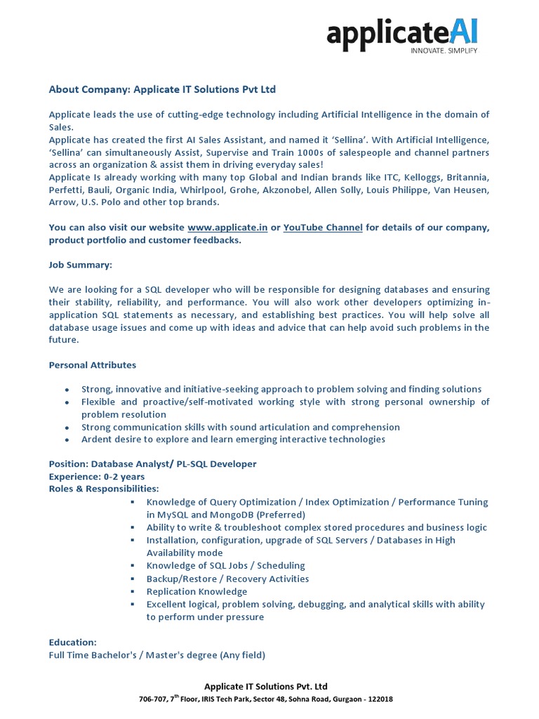 SQL Developer | PDF | Databases | Intelligence (AI) & Semantics