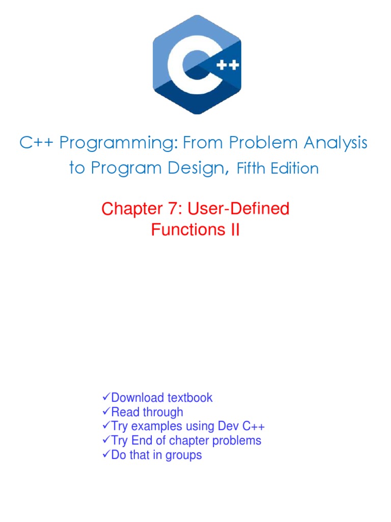 Prog2 - PPT - ch7 | PDF | Pointer (Computer Programming) | Parameter (Computer Programming)