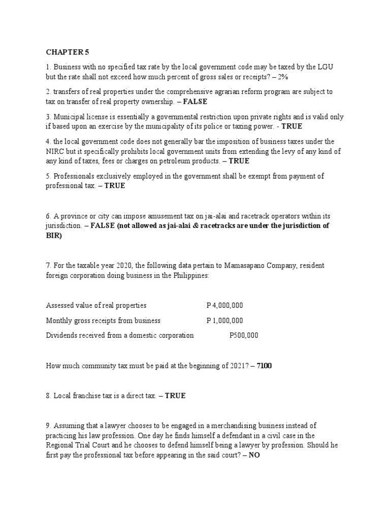 Local Taxation Guidelines and Examples | PDF | Taxes | Taxpayer