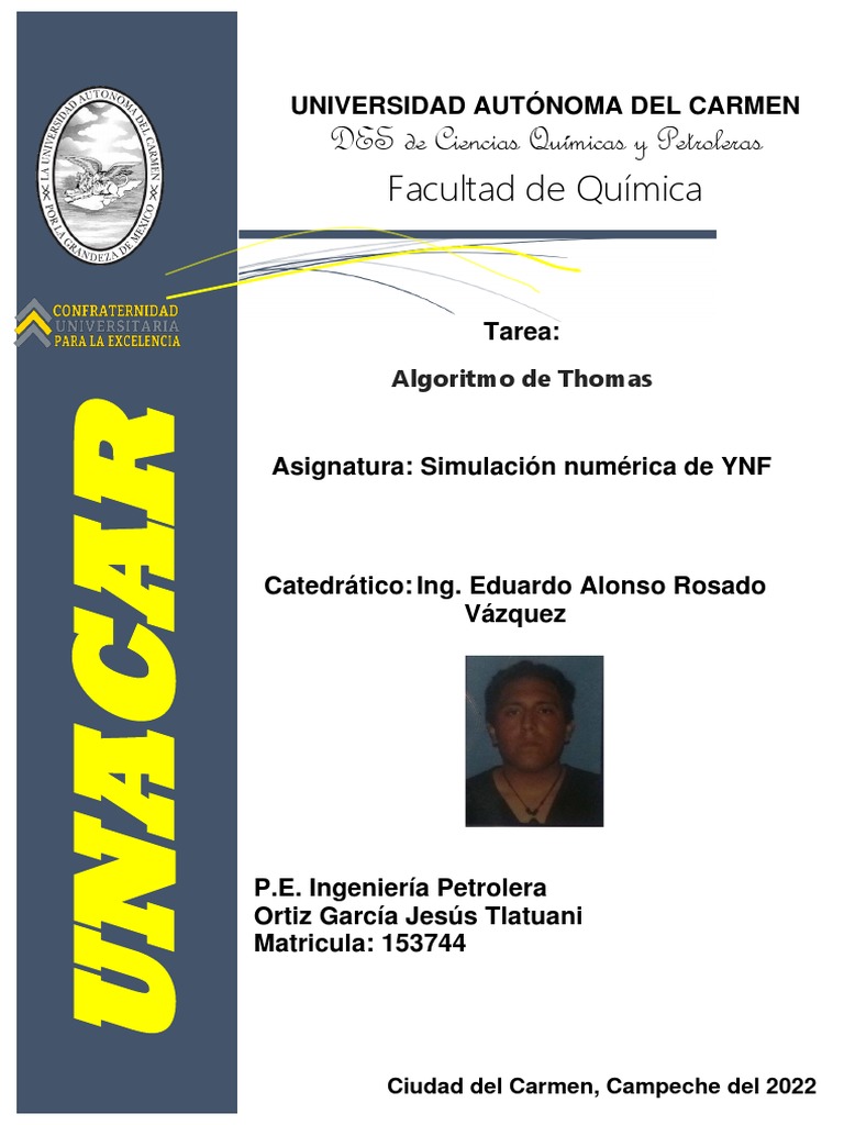 Algoritmo de Thomas-Jesus Tlatuani Ortiz Garcia | PDF