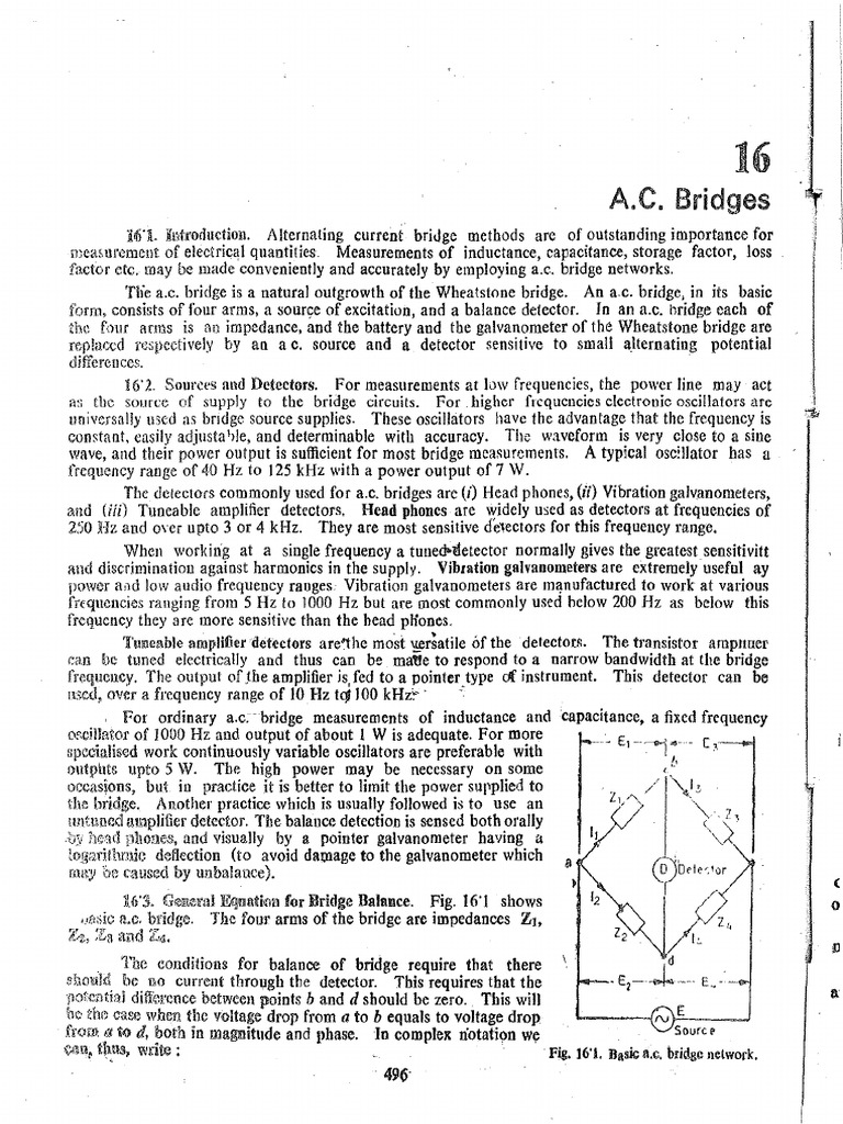 Ac Bridges | PDF | Inductance | Inductor