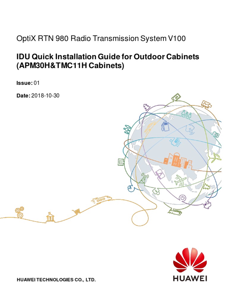RTN 980 V100 IDU Quick Installation Guide For Outdoor Cabinets (APM30H ...