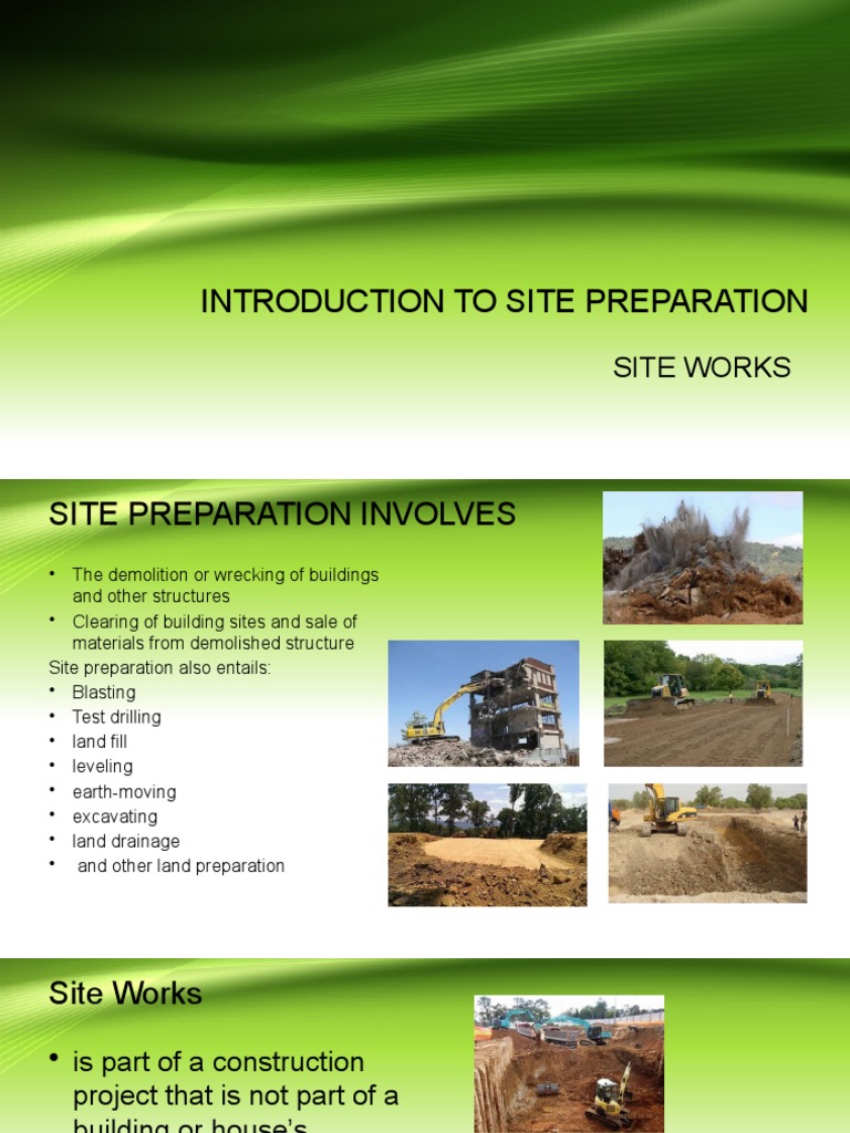 Site Preparation for Construction | PDF | Economic Sectors | Civil ...