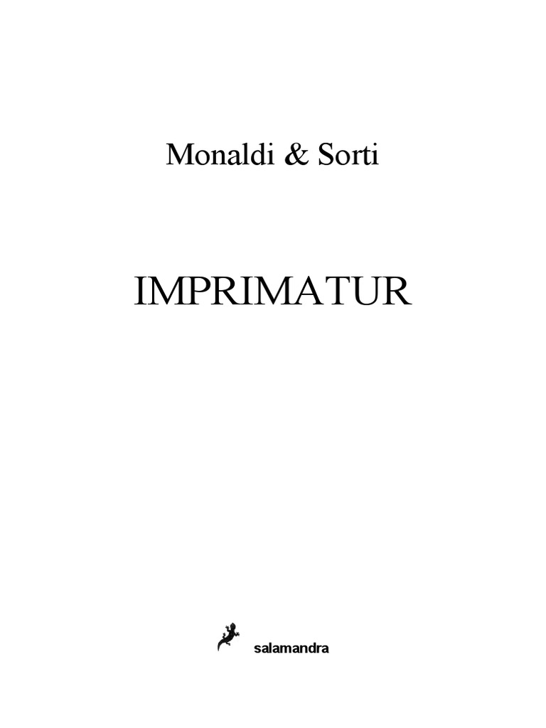 Monaldi & Sorti - Imprimatur | PDF | Papa | imperio Otomano