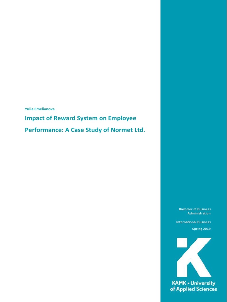 Reward System's Impact on Employee Performance | PDF | Motivation ...