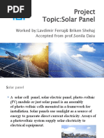 Solar PV Project Report | PDF | Photovoltaic System | Solar Energy