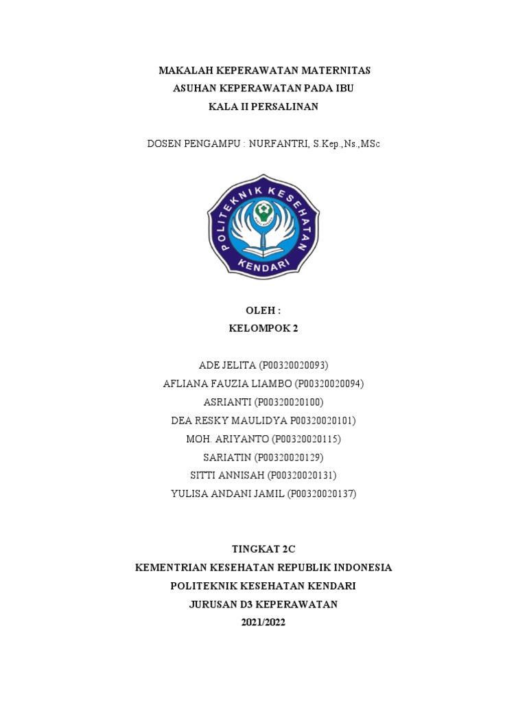 Askep Kala II Persalinan - KLP 2 | PDF