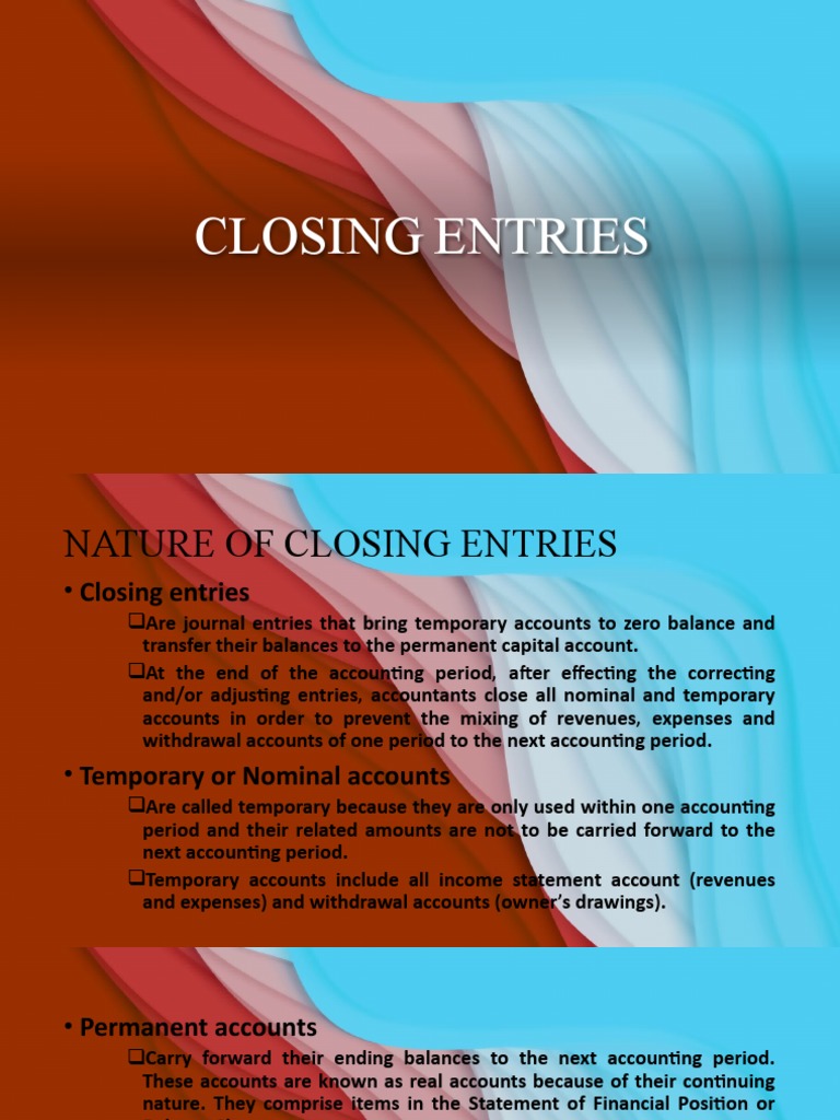 Closing Entries | PDF