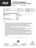 RT PCR Test Report | PDF | Epidemiology | Health Care
