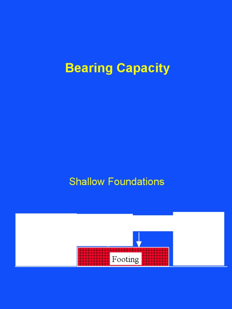 Bearing Capacity | PDF | Earth Sciences | Applied And Interdisciplinary ...