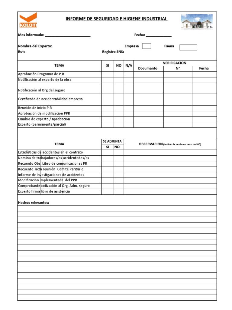 Formato Prevencion MOP | PDF
