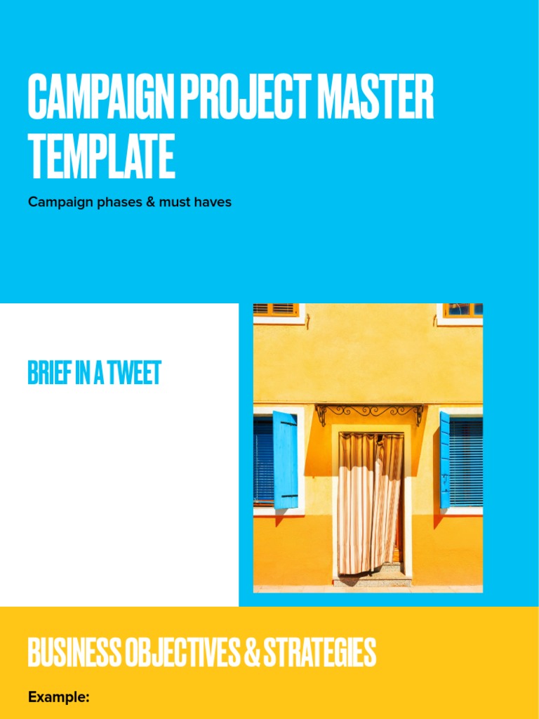 Campaign Master Project Template | PDF | Career & Growth | Business