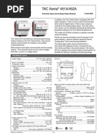 TAC Xenta 421A/422A: Universal Input and Digital Output Module | PDF ...