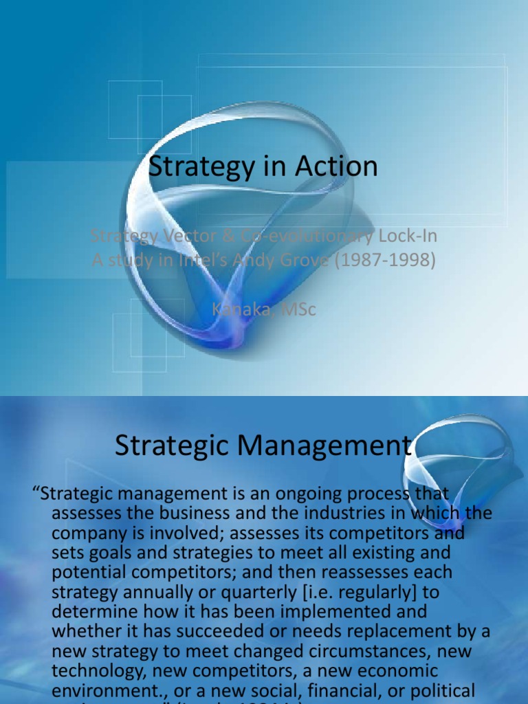 Strategy in Action: Strategy Vector & Co-Evolutionary Lock-In A Study ...