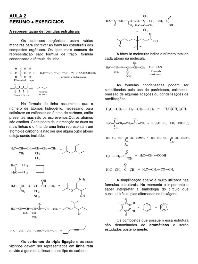 Aula 2 - Classificao e Hibridizao Das Cadeias Carbnicas | PDF | Aromaticidade | Benzeno