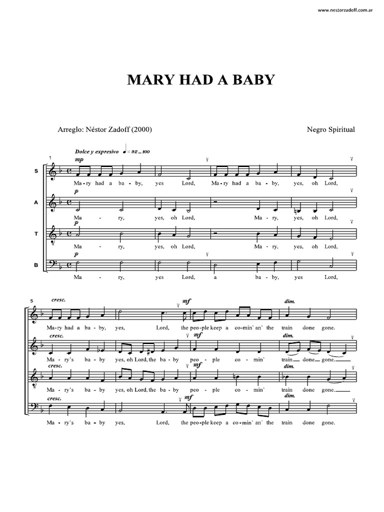 Mary Had A Baby | PDF