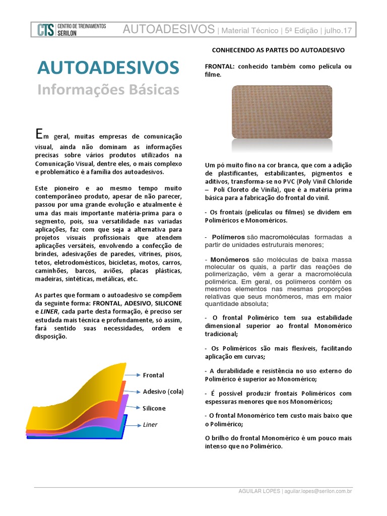 Guia Técnico de Autoadesivos Serilon | PDF